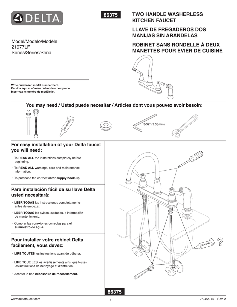 Delta Rp63135 Kitchen Faucet Diverter Assembly | Besto Blog
