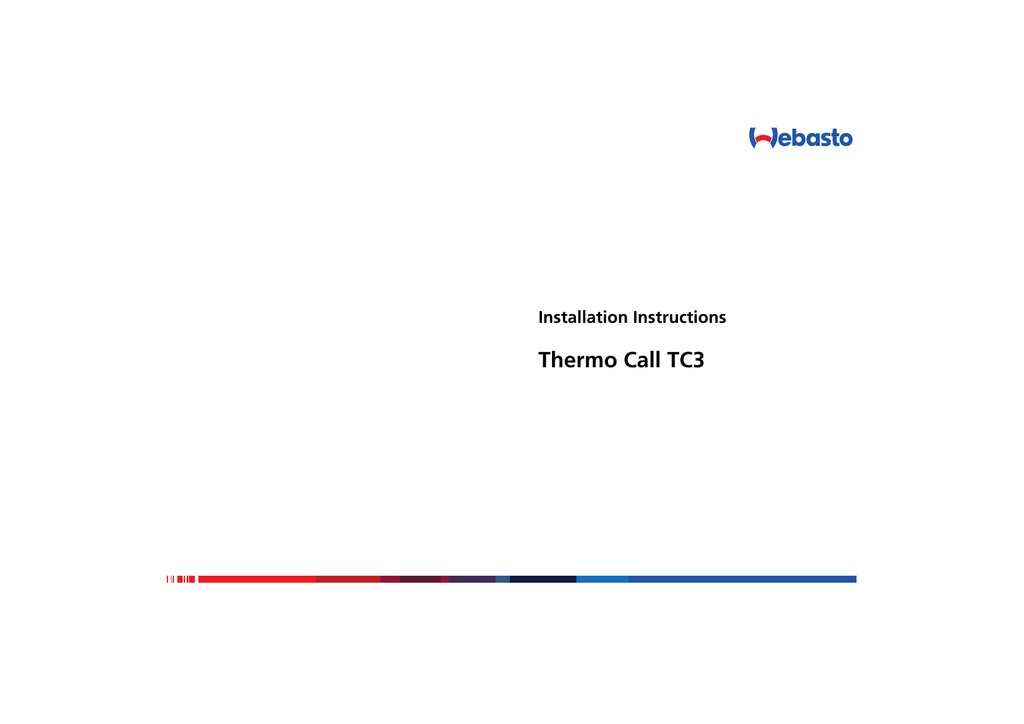 Thermo Call TC3 Installation Instructions | Manualzz