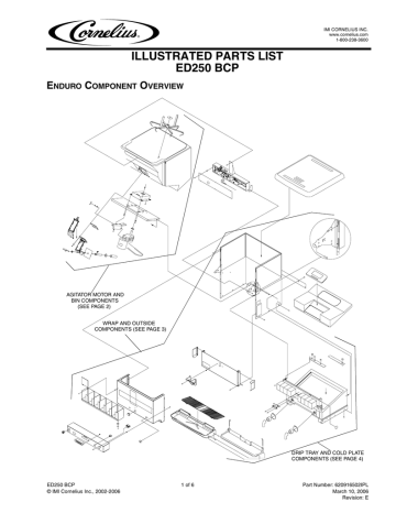 IMI Cornelius ED250 BCP Illustrated Parts List | Manualzz