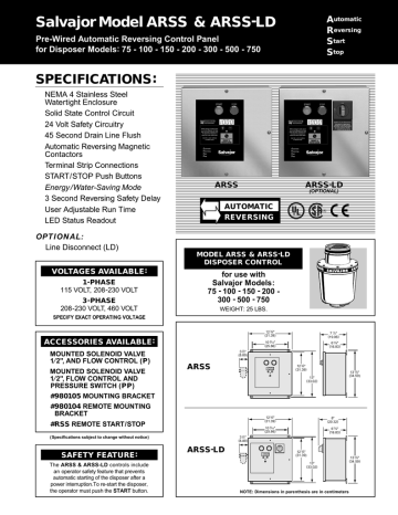 Salvajor Disposers 100 General Manual | Manualzz