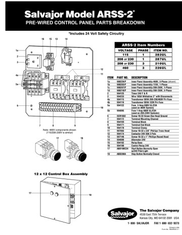 Salvajor Disposers ARSS-2 Part Manual | Manualzz