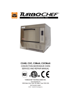 TurboChef C3Multi - Service manual