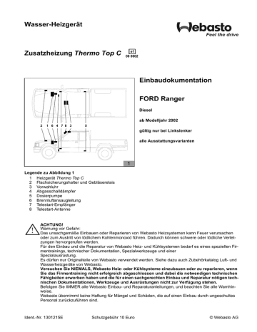 Webasto Thermo Top C Einbauanleitung