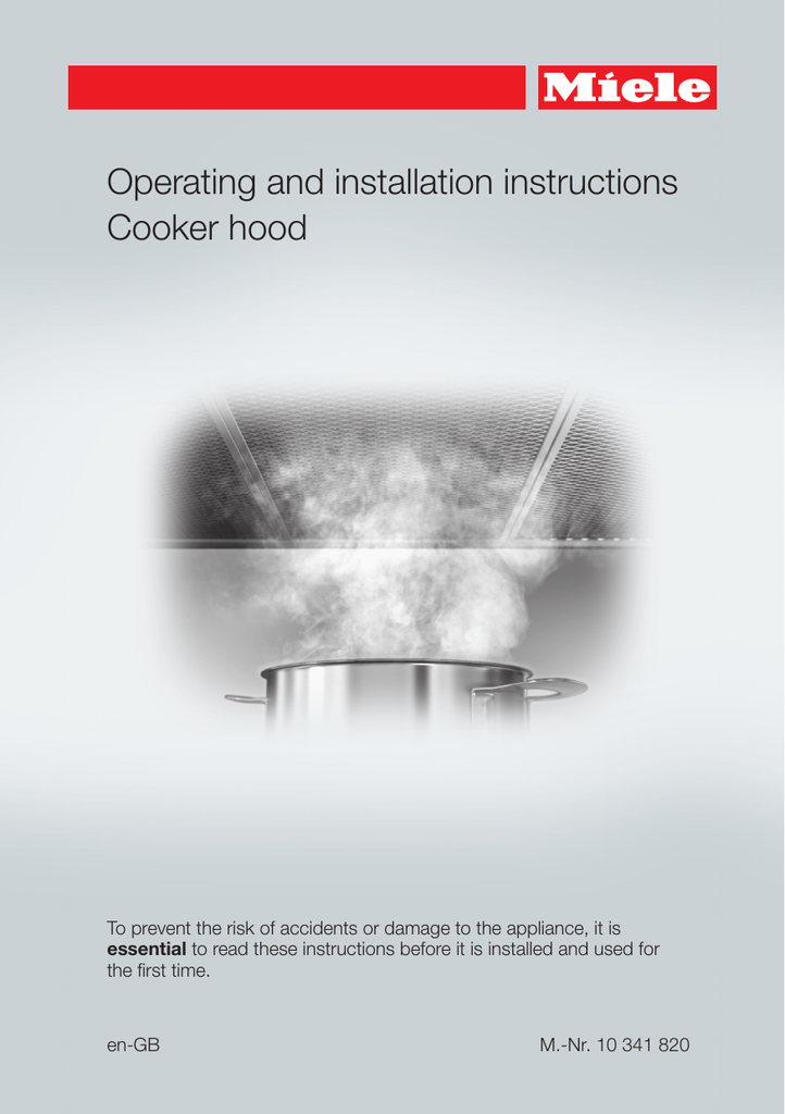 Miele DA 2806 GB Operating and Installation Instructions | Manualzz