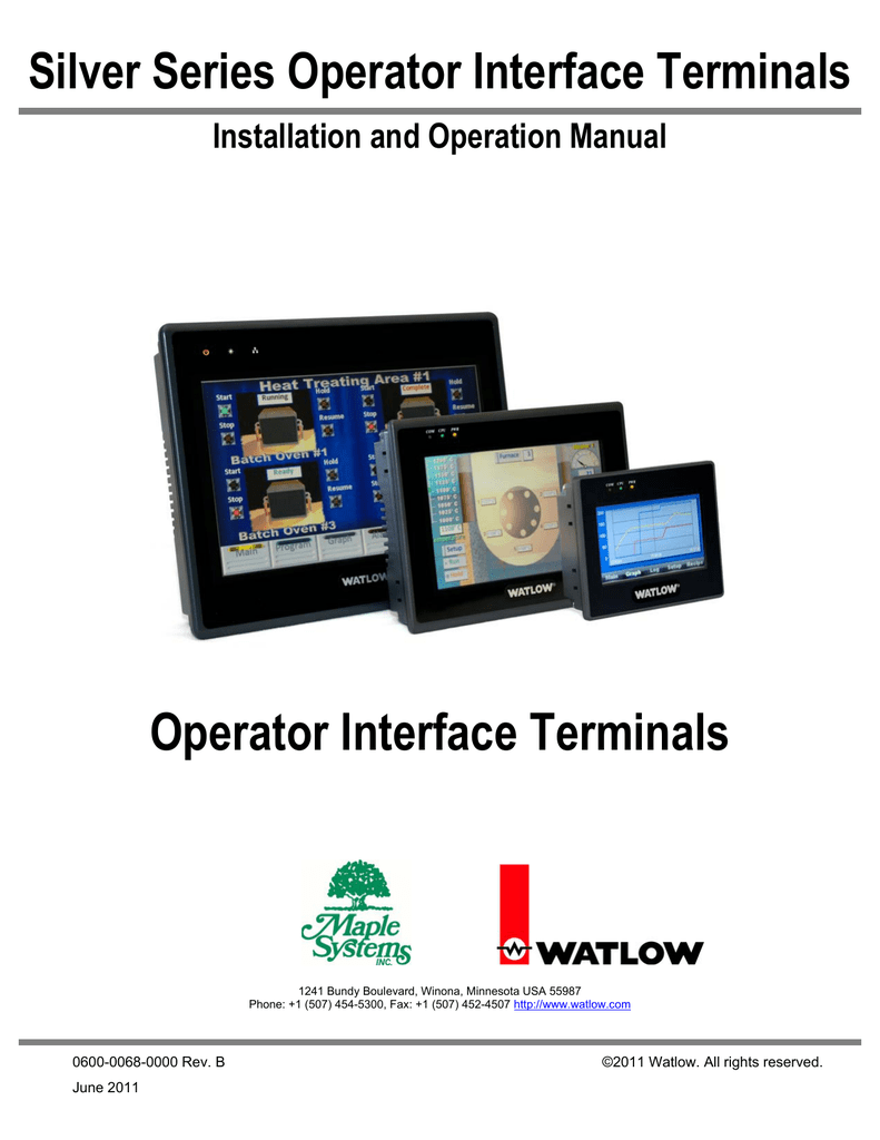 Operator Interface Terminals Silver Series Operator Interface Terminals ...