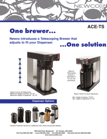 Newco Enterprises, Inc. ACE-TS General Manual | Manualzz