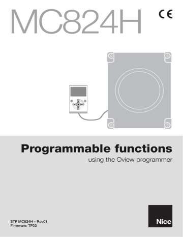 Gate Automation MC824H User Manual | Manualzz
