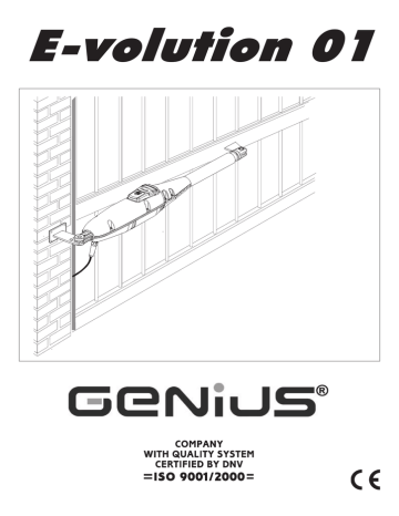 Genius Evolution Swing Gate Openers Owner's Manual | Manualzz