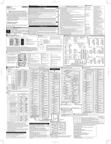 Omron E5EC-T Instruction manual | Manualzz