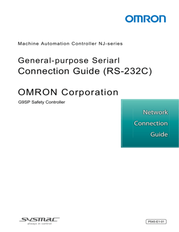 Omron G9SP Series Network Connection Manual | Manualzz