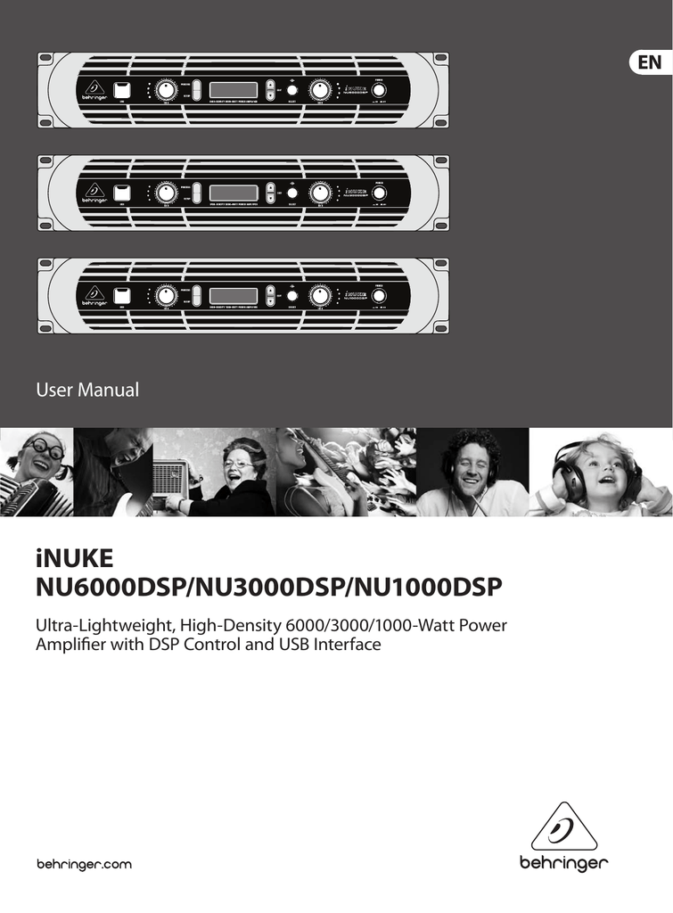 Behringer iNuke NU6000DSP User manual | Manualzz