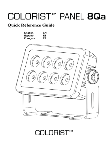 Colorist Panel 8Qa Quick Reference Guide | Manualzz