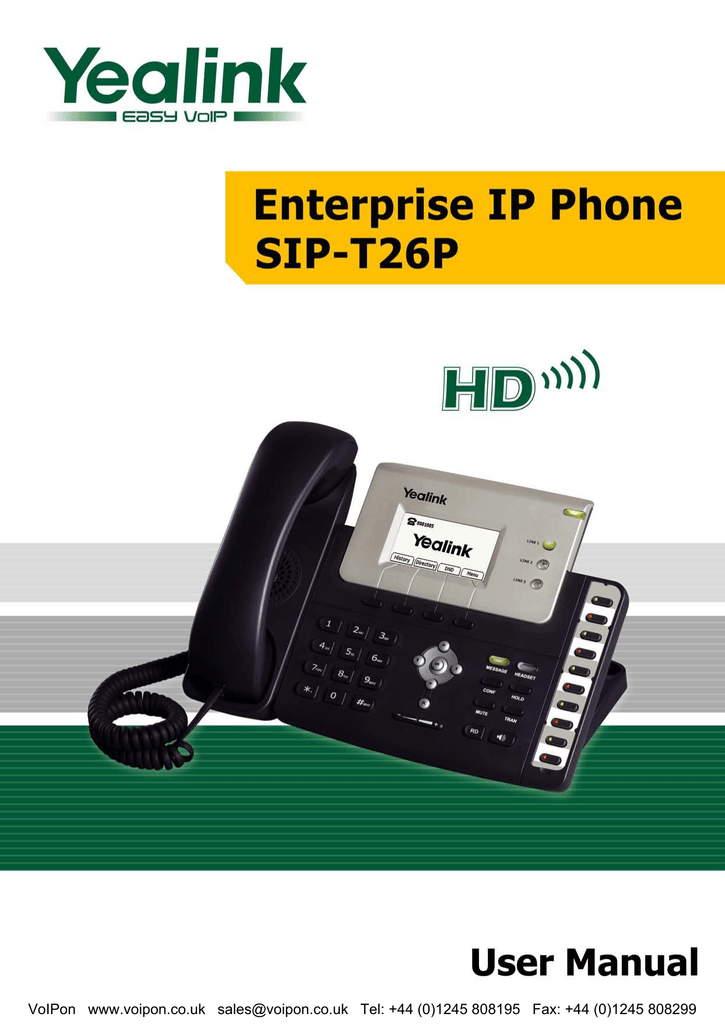 Yealink SIP-T28P User manual | Manualzz