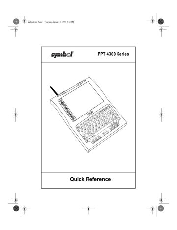 Symbol PPT 4300 Series Quick Reference | Manualzz