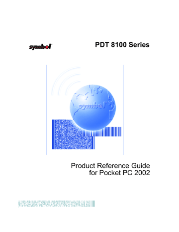 Symbol PDT 8100 Series Product Reference Manual | Manualzz