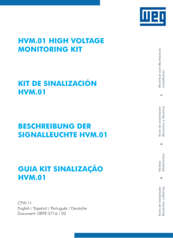 WEG CFW11 - User guide, User manual, installation Guide, quick guide ...