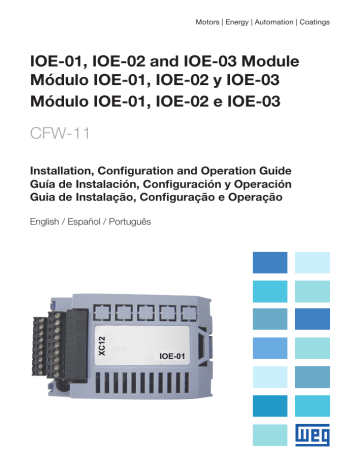 WEG CFW11 IOE-01, IOE-02 and IOE-03 - Temperature Transducers Module Guide | Manualzz