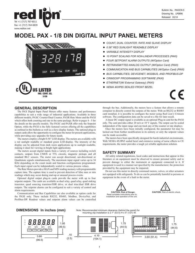 red lion Pax manual | Manualzz