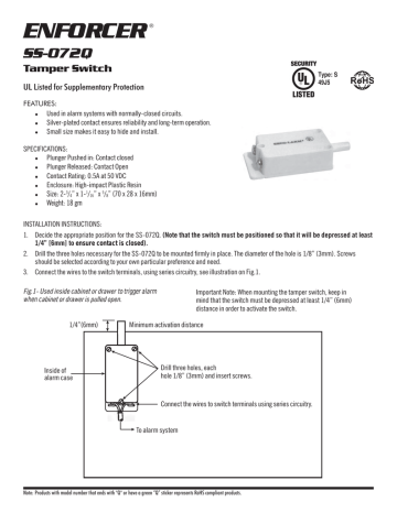 ENFORCER SS-072Q manual | Manualzz