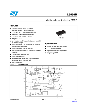 STMicroelectronics L6566B Datasheet | Manualzz