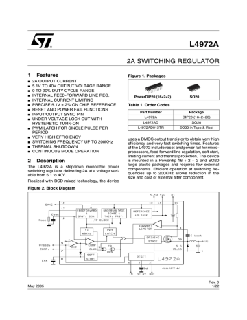 STMicroelectronics L4972 Datasheet | Manualzz