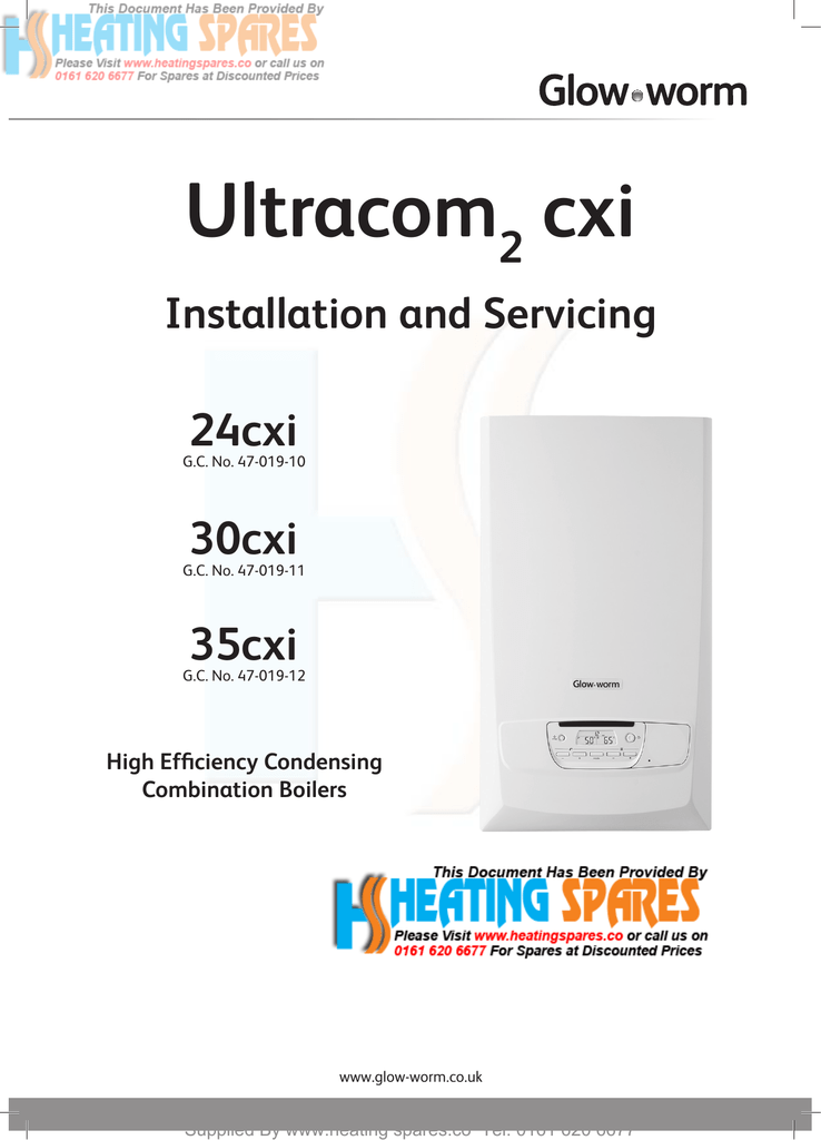 Glow-worm Ultracom 2 35cxi Installation And Servicing | Manualzz
