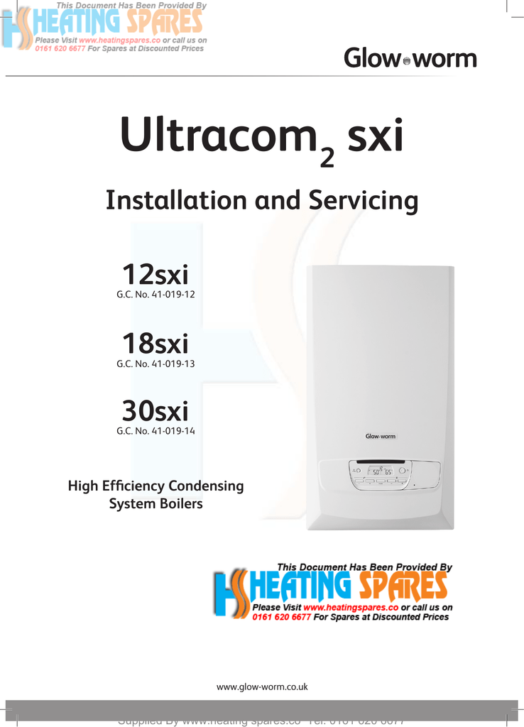 Glow-worm Ultracom2 30sxi Installation And Servicing | Manualzz