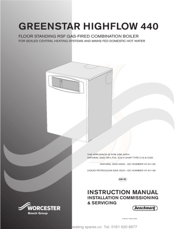 Worcester Greenstar Highflow 440 Instruction manual | Manualzz