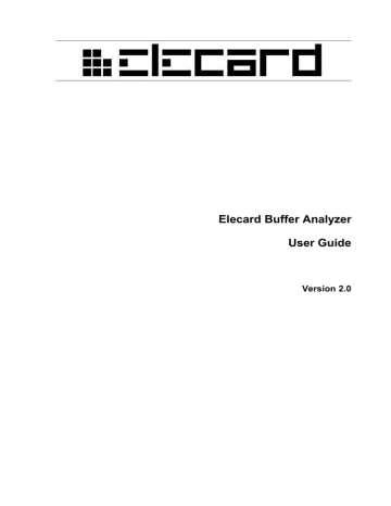 Elecard Buffer Analyzer User Guide | Manualzz
