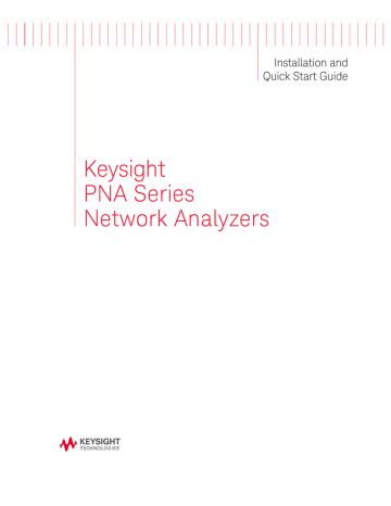 Network Analyzer PNA Series Quick Start Guide | Manualzz