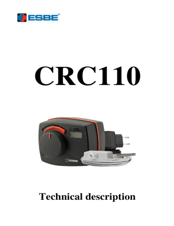 ESBE CRC110 series Technical Description | Manualzz
