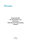 Chroma 6310A Series Electronic Load User Manual | AI Chat & PDF ...