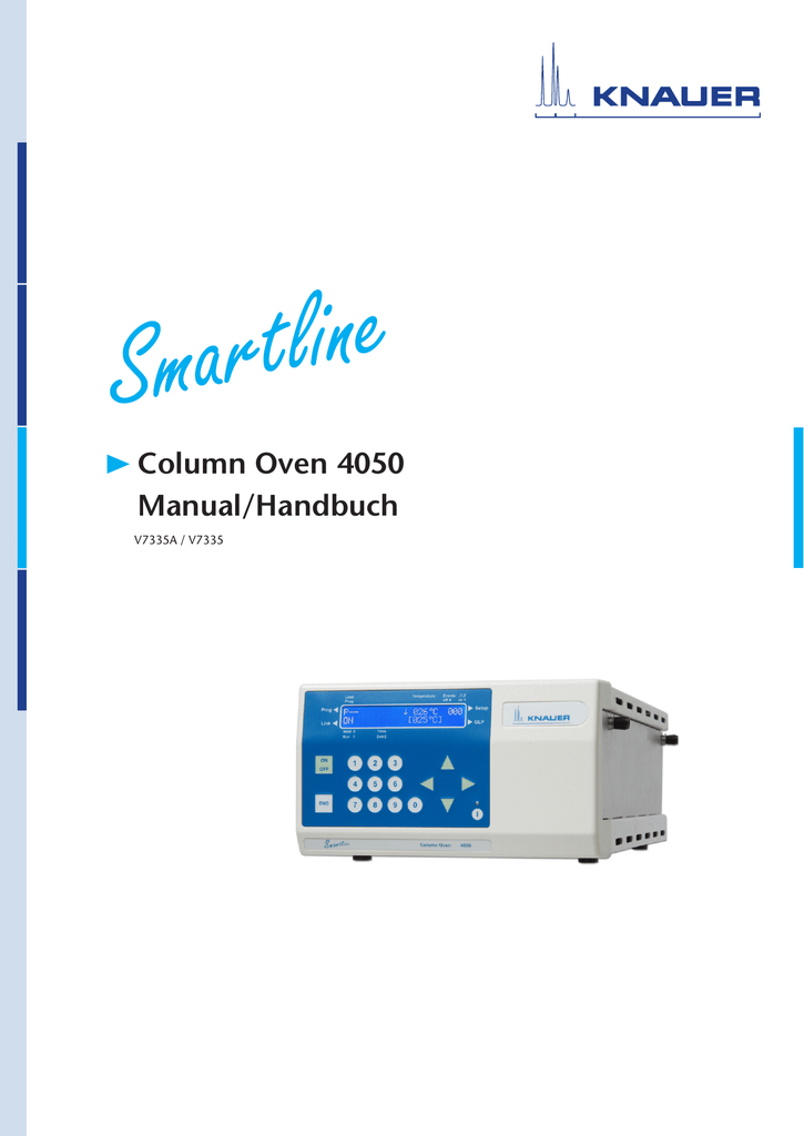 Knauer Smartline Säulenofen 4050 User Manual | Manualzz