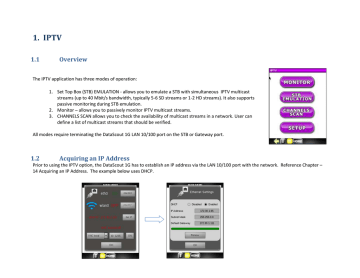 DataScout IPTV Analyzer 1G 2000 User Guide | Manualzz