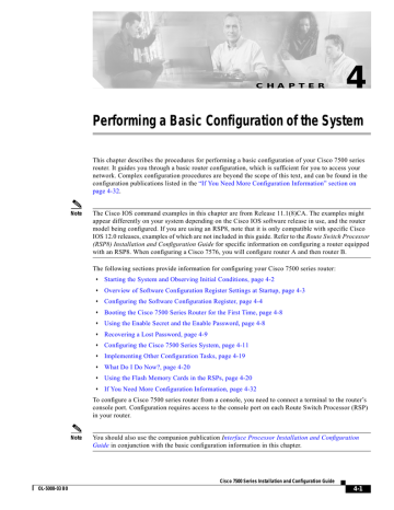 Cisco 7500 Router Installation and Configuration Guide | Manualzz