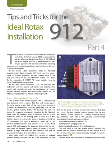Rotax 912 Wiring Diagram - Wiring Diagram