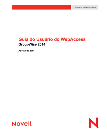 GroupWise 2014 WebAccess - Guia do Usuário | Manualzz