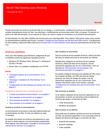 Vibe Desktop Guía del usuario | Manualzz