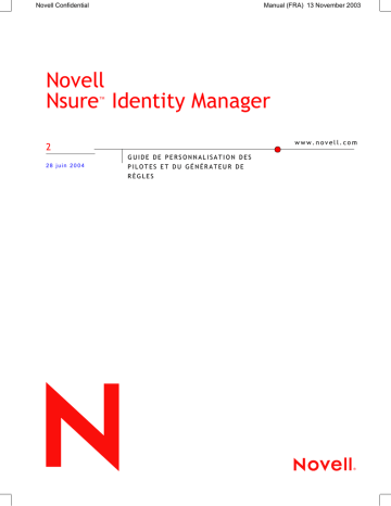 Nsure Identity Manager Guide de personnalisation | Manualzz