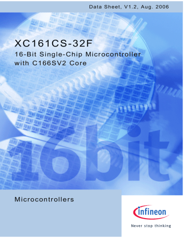 Infineon SAF-XC161CS-32F40F BB-A Microcontroller Data Sheet | Manualzz