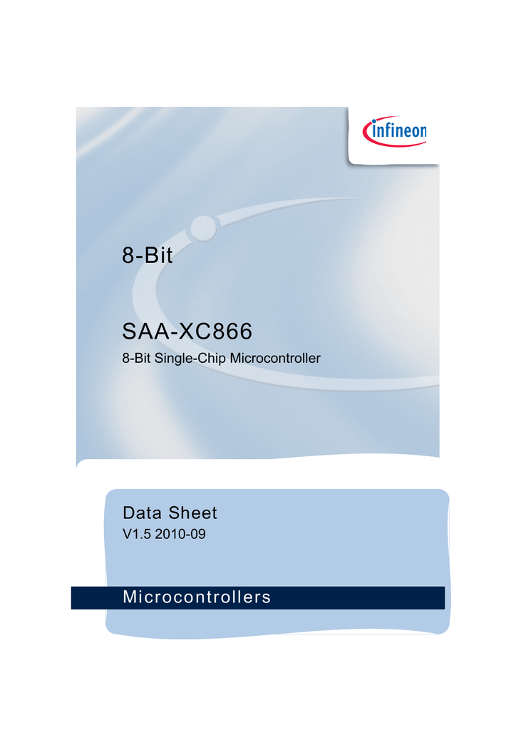 Infineon SAA-XC866-4FRA 5V BE Microcontroller Data Sheet | Manualzz