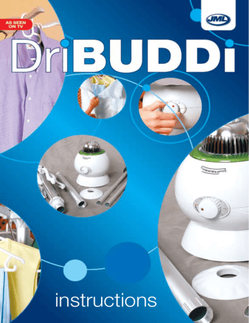 JML Dri Buddi Indoor Clothes Dryer Instruction Manual | Manualzz