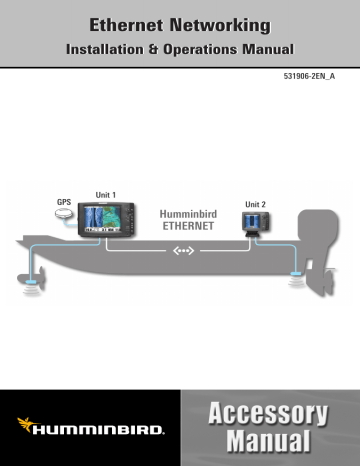 Humminbird Ethernet network Installation & Operations Manual | Manualzz