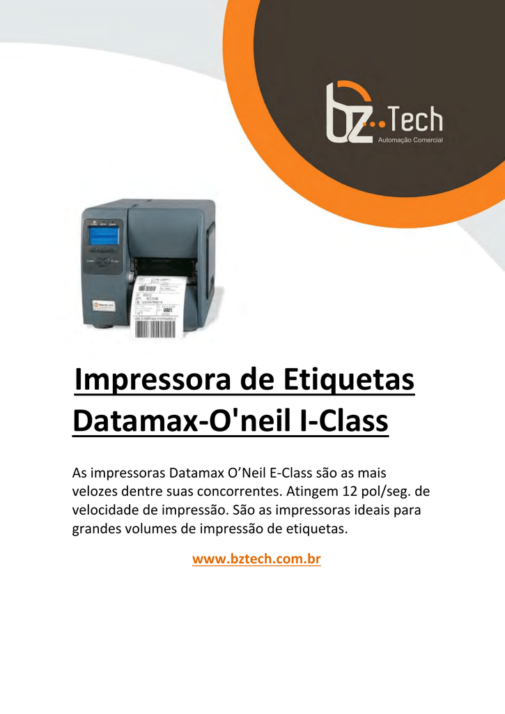 User manual | Manual - Datamax O`Neil I-Class Mark II | Manualzz
