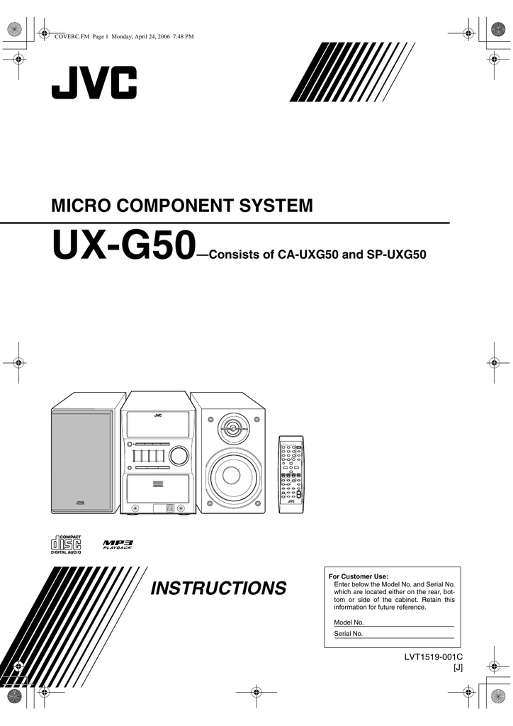 JVC UX-G50 Stereo System User manual | Manualzz