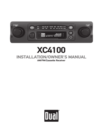 Dual XC 4100 Installation/Owner's Manual | Manualzz