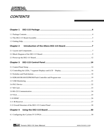 FPGA development board DE2 115 User Manual | Manualzz