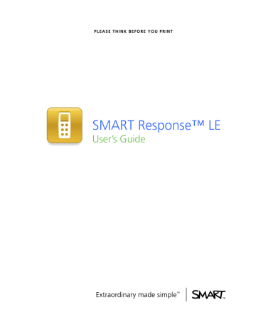 SMART Technologies Response 2009 Quick Reference Guide | Manualzz