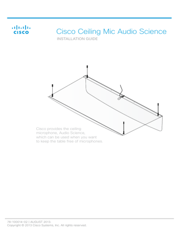 Cisco Ceiling Microphone G2 Installation Guide | Shelly Lighting