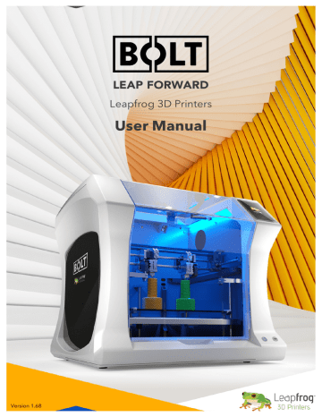 Leapfrog Bolt 3D Printer User Manual | Manualzz